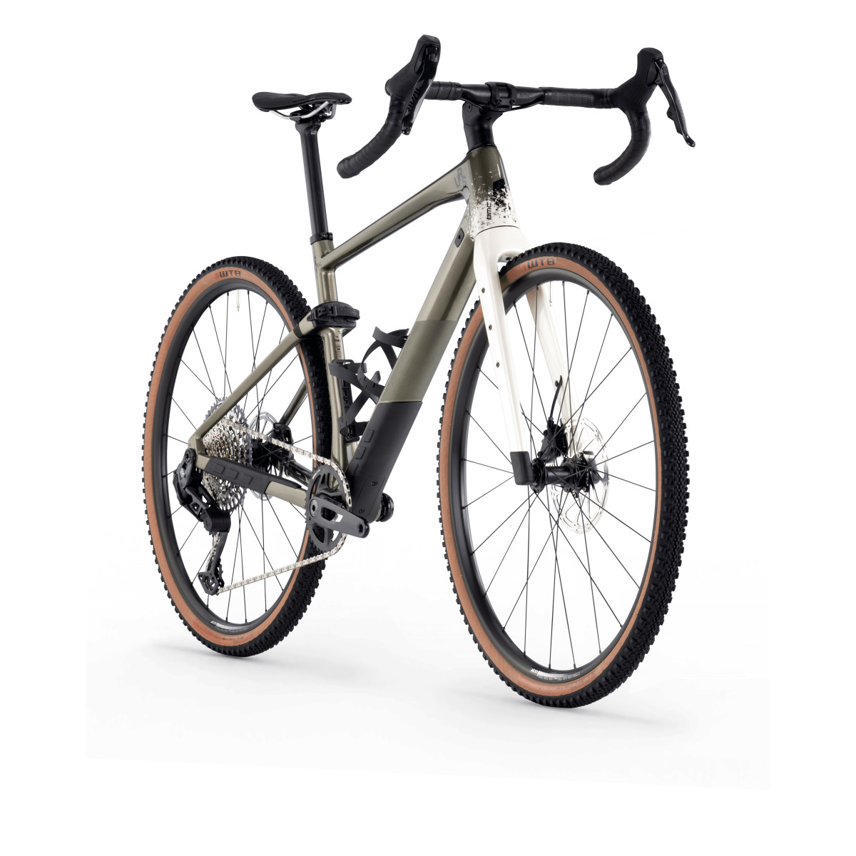 BMC UnReStricted 01 Two Gravel dviratis | Metallic Green - Pearl White | Velonova
